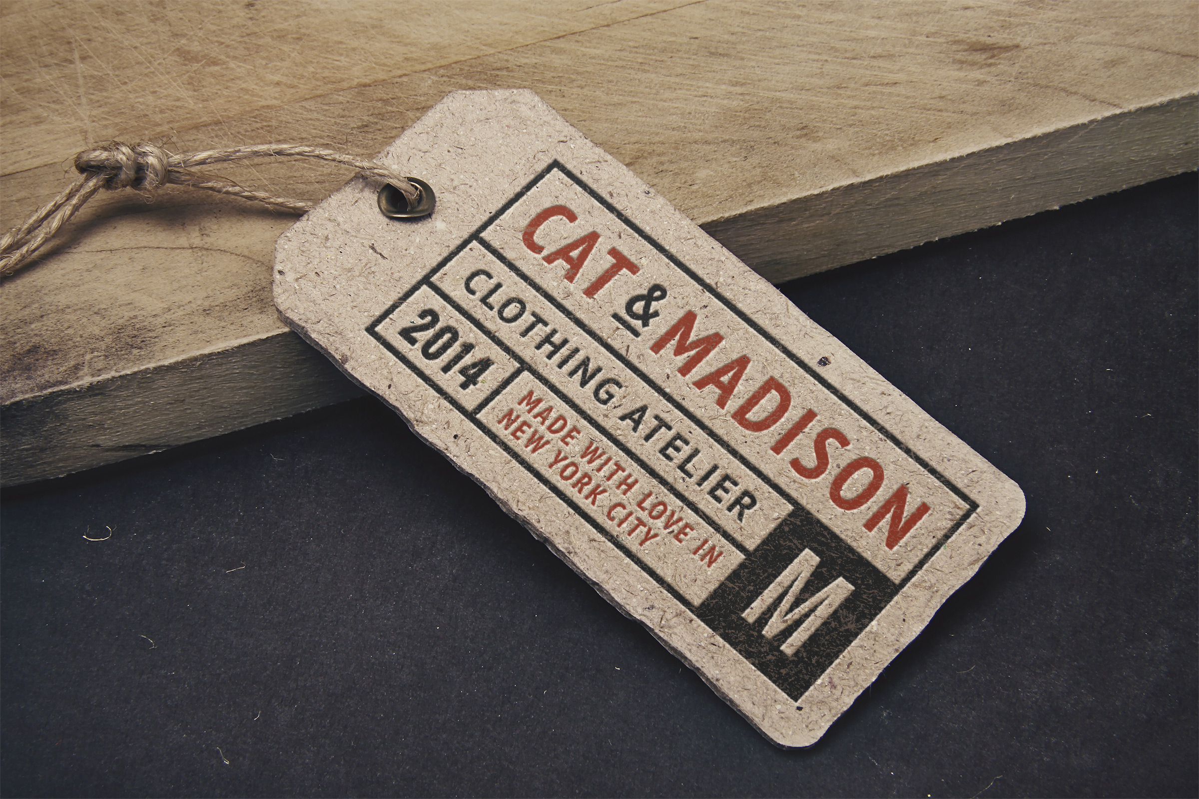 Vintage Label Tag MockUp GraphicBurger